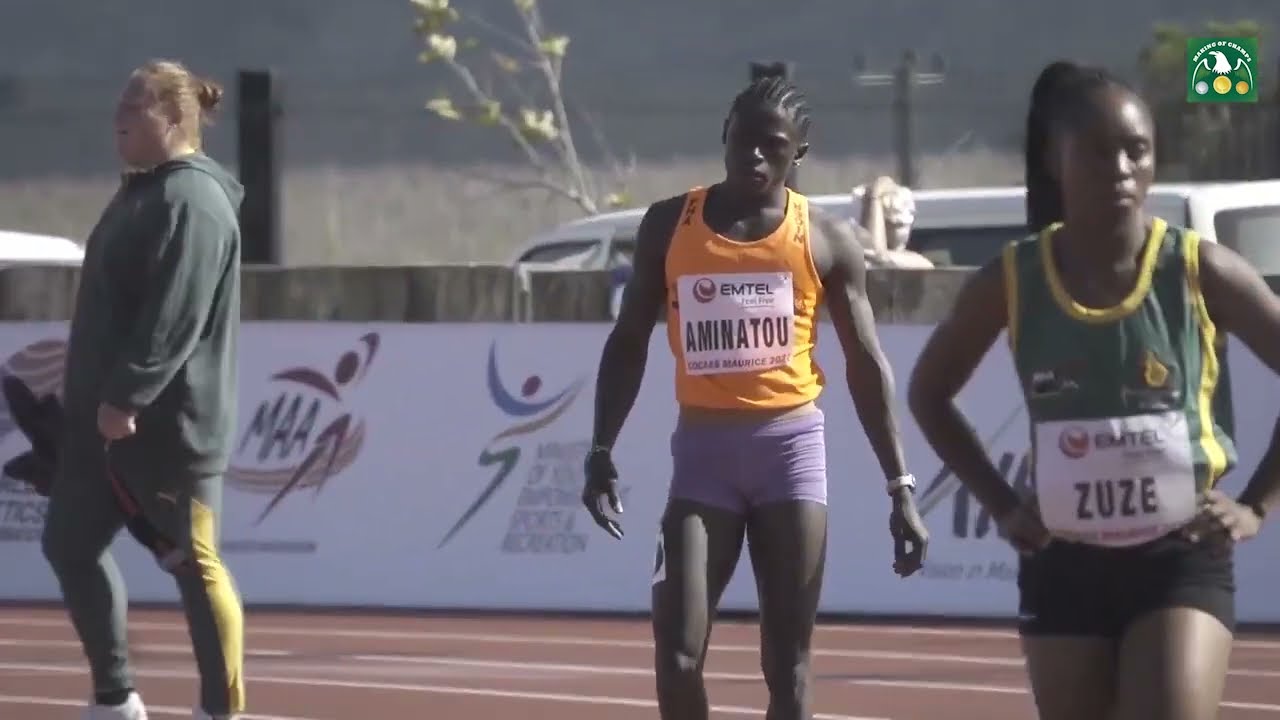 AMINATOU SEYNI WINS WOMEN'S 100M HEAT 7 AT THE AFRICAN SENIOR ATHLETICS ...
