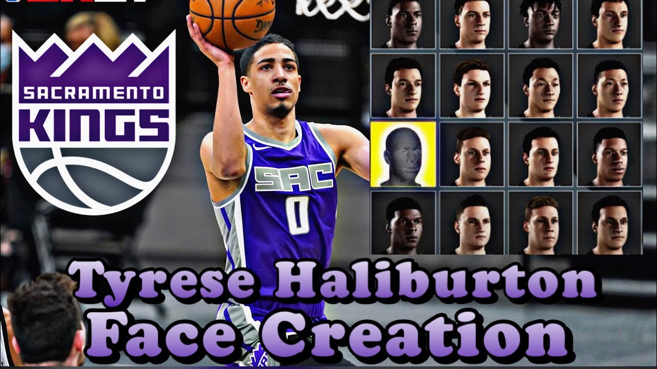 NBA 2K21 NEXT GEN BEST TYRESE HALIBURTON FACE CREATION! Make Your ...