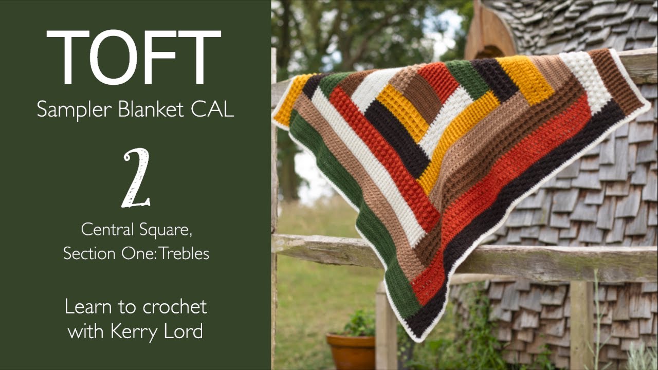 TOFT Sampler Blanket CAL Episode 2: British Treble Crochet - YouTube