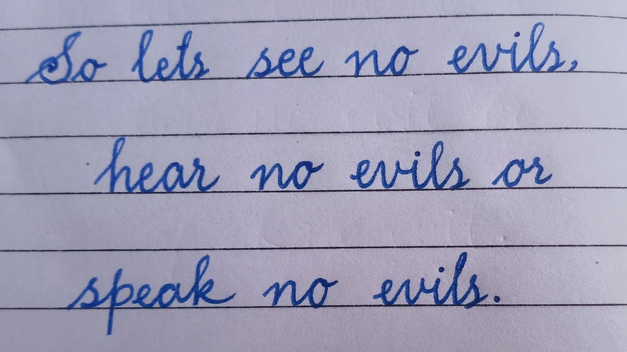 Mahatma Gandhi's Three Monkeys | Simple Cursive style | Happy Gandhi ...