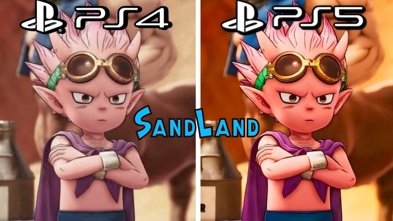 Sand Land PS4 vs PS5 Graphics Comparison - YouTube