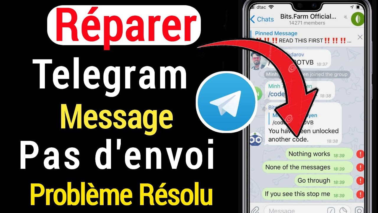 Réparer! Le message de télégramme n'envoie pas le problème Résoudre ...