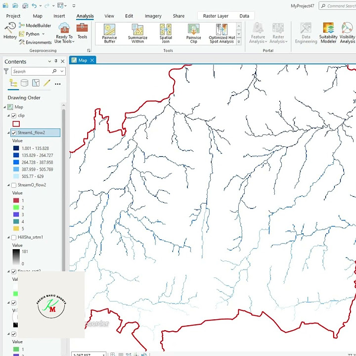 How to Use Stream Link Tool (Hydrology) in Arcgis Pro #arcgispro #gis #map #arcmap - YouTube