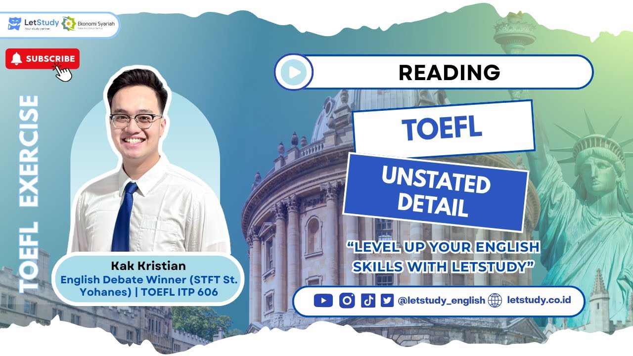 Unstated Detail (Reading) - TOEFL Practice Exercises - YouTube