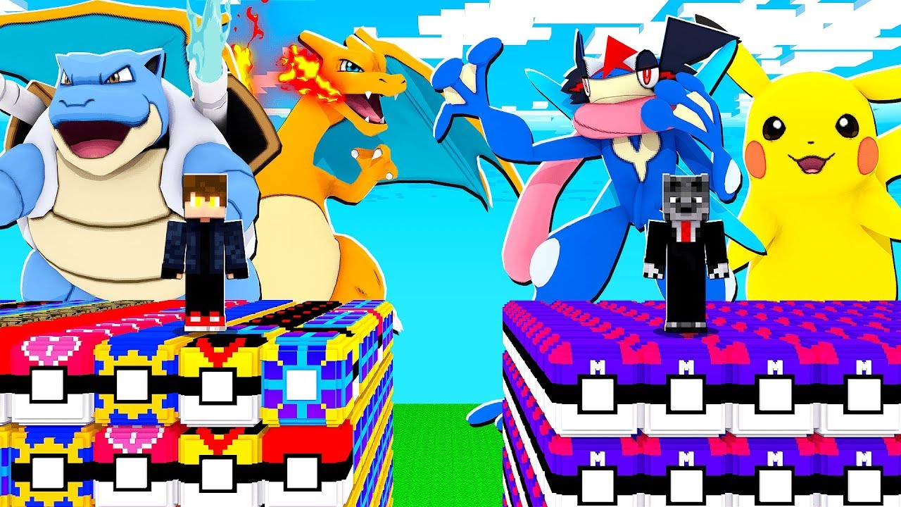 LUCKY PIXELMON USANDO SÓ POKEMON INICIAL - MINECRAFT PIXELMON MOD - YouTube