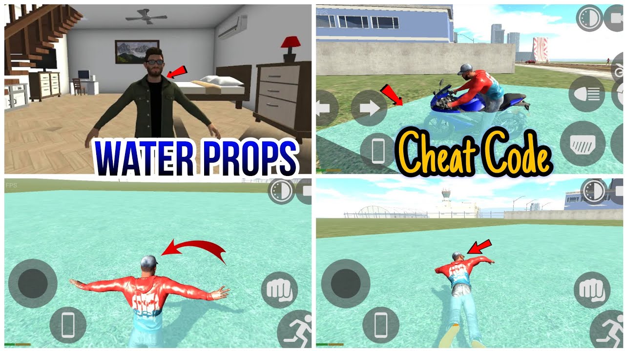 New Water Props आ गए 😱💯 | Water Props + Carry Minati Character Cheat Code 🤩💯 | Lamborghini Sian ...