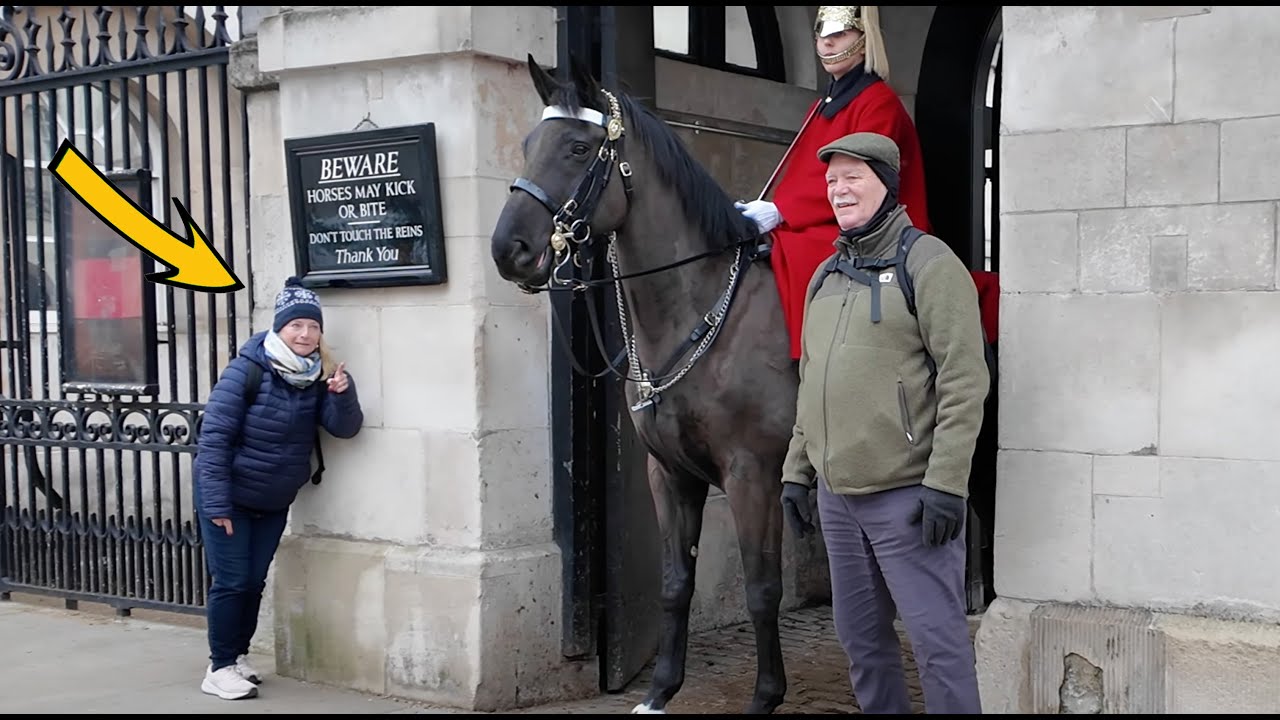 BEST WAY To Keep Distance From The King's Horse. - YouTube