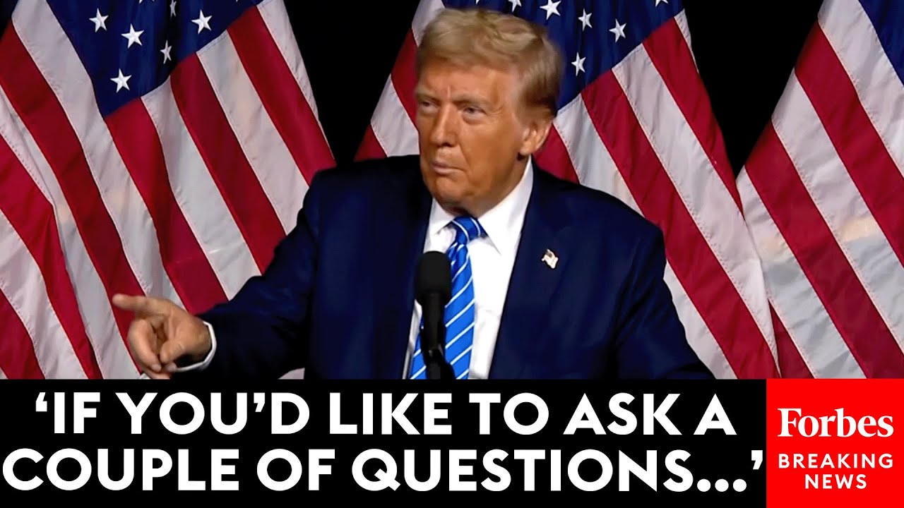 BREAKING NEWS: Donald Trump Takes Question After Question From ...