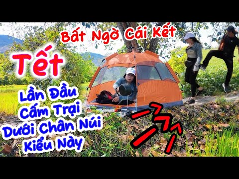 Tết Lần Đầu Cắm Trại Trên Núi Kiểu Bất Ngờ | Troll người yêu | Sơn Ngố vlog