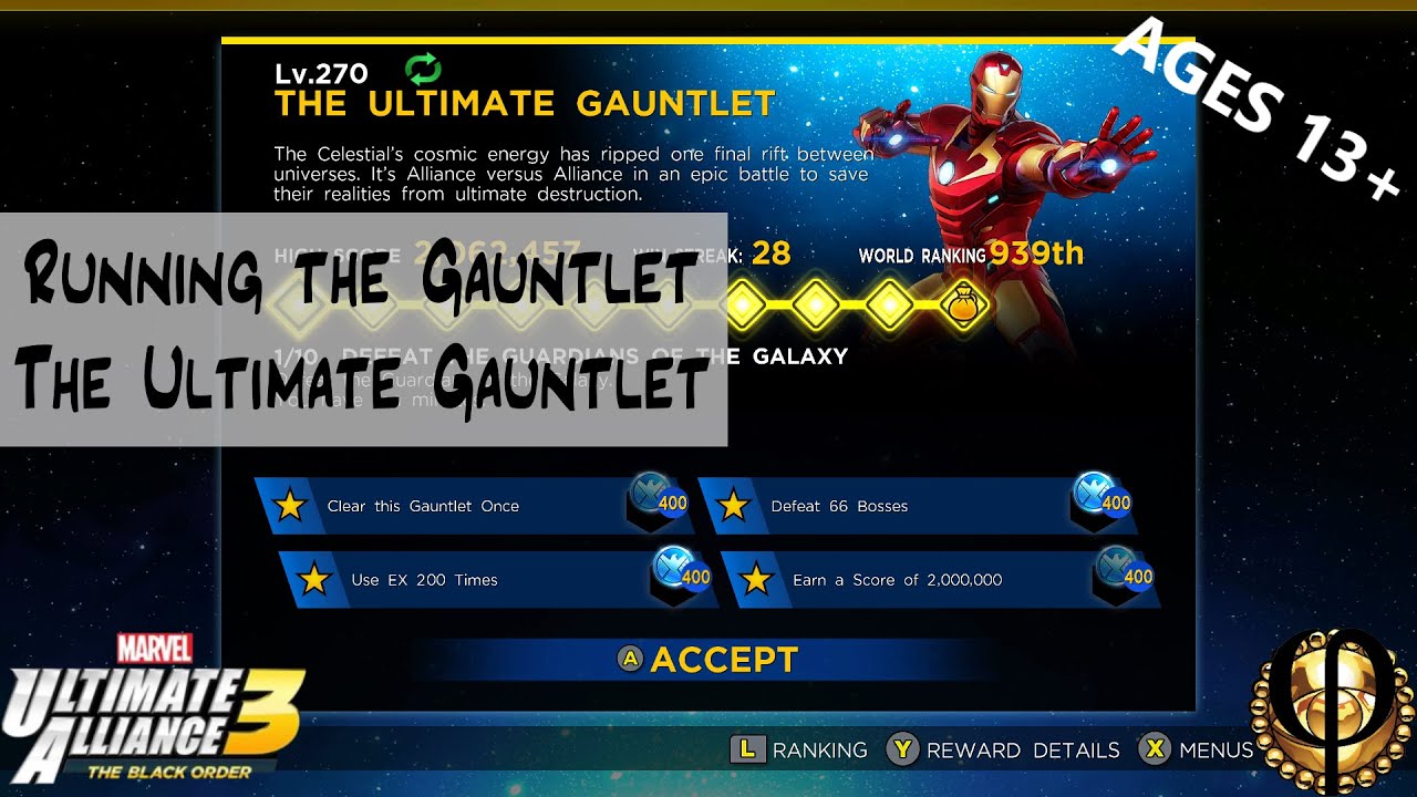 Running the Gauntlet: The Ultimate Gauntlet - Ultimate Alliance 3 - YouTube