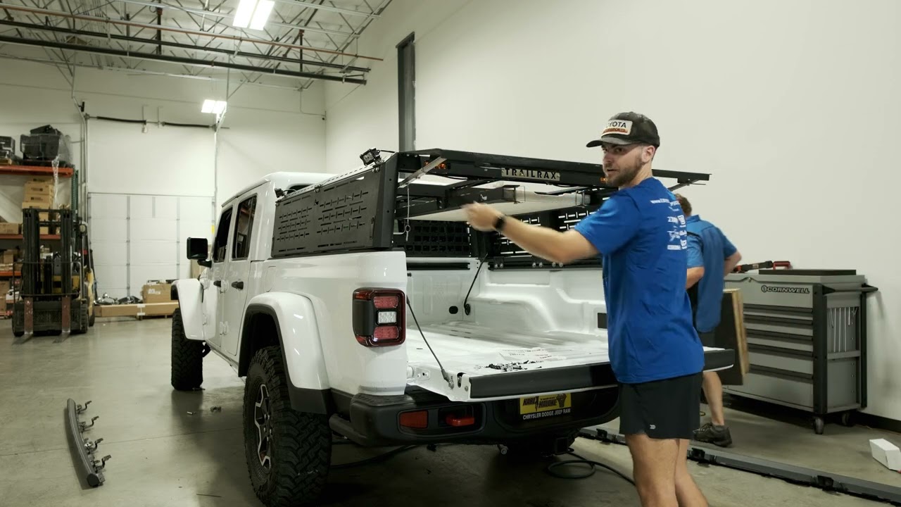 EP.2 Gladiator Build (Bed Rack & Sliders) - YouTube