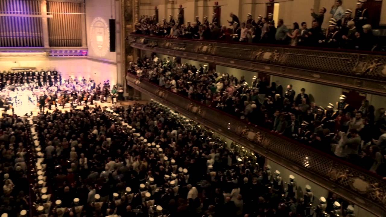 Boston Pops and Notre Dame Band Performance - YouTube