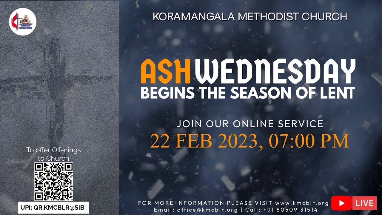 KMC Bangalore | 22 FEB 2023 | Ash Wednesday Holy Communion Service ...