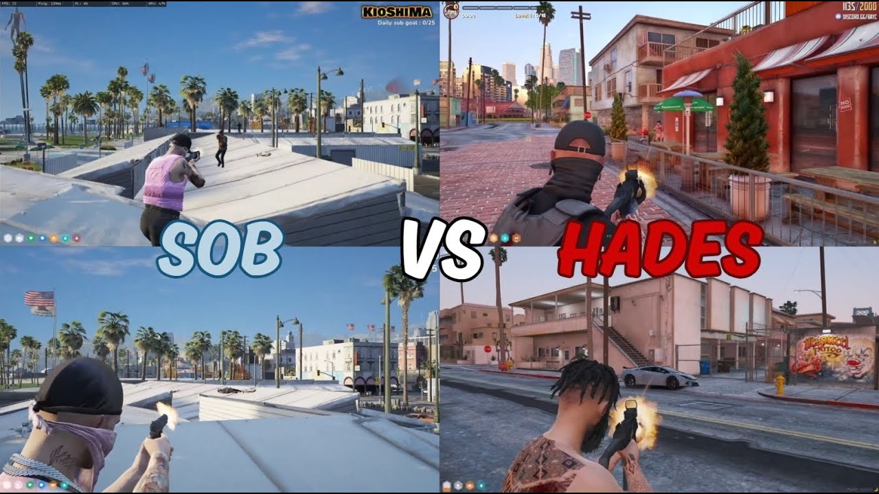 SOB vs Hades At Vespucci (Multi POV) | NoPixel 4.0 GTA RP - YouTube