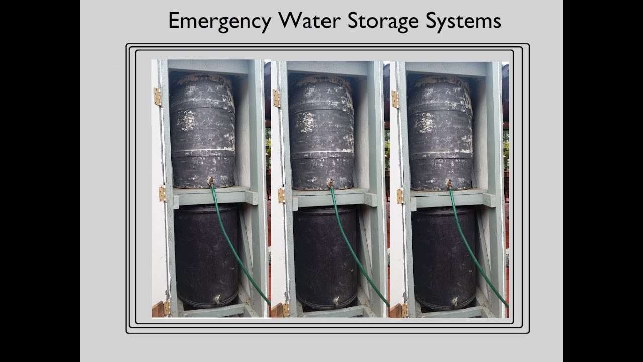 Preparedness - (techniques for water storage) - YouTube