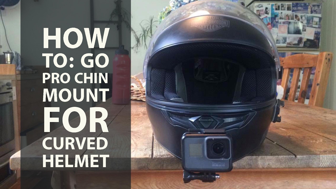 Go Pro Chin Mount - DIY for curved helmet. - YouTube