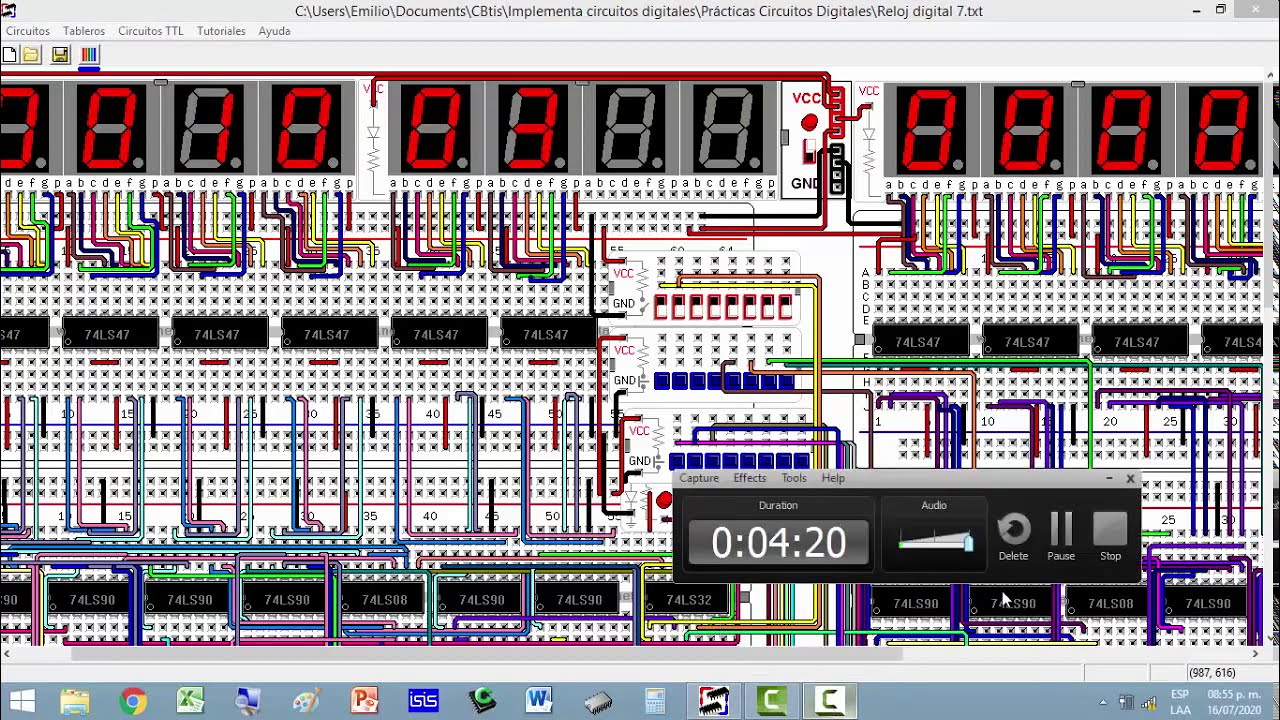 Reloj digital 24 h - YouTube