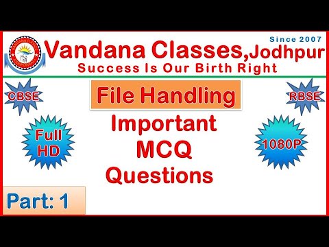 File Handling Important MCQ Questions Part -1 - YouTube