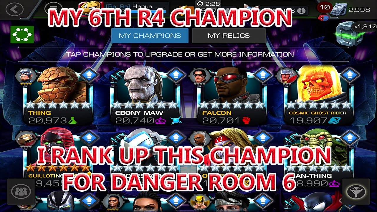 my 6th 6 star r4 champion mcoc - YouTube