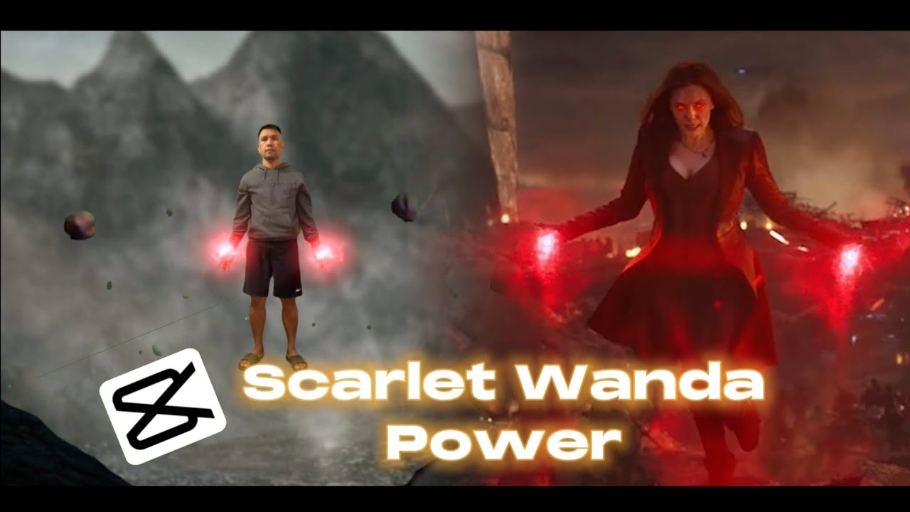 Scarlet WandaVision Power | Vfx Edit | CAPCUT Edit Tutorial | Visual ...