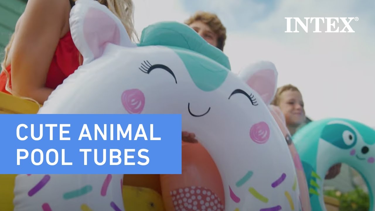 Intex® Cute Animal Tubes - YouTube