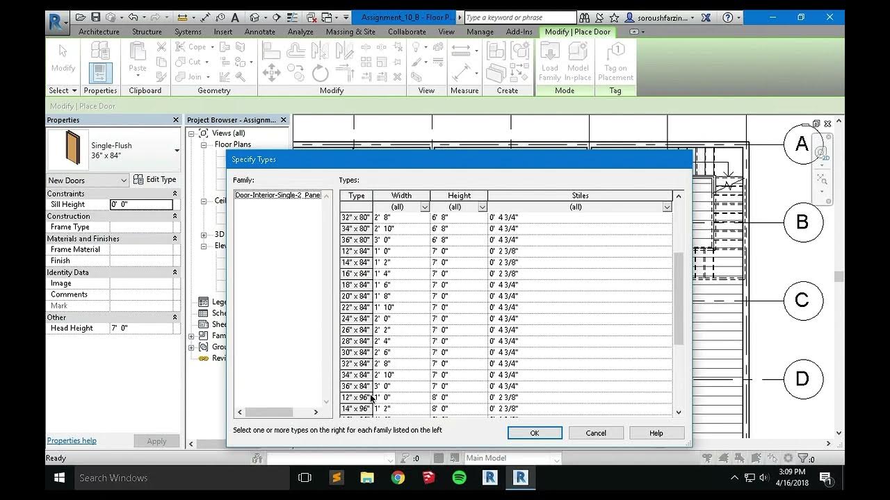 Revit Tutorial 3 | Class 13 | Interior Design - YouTube