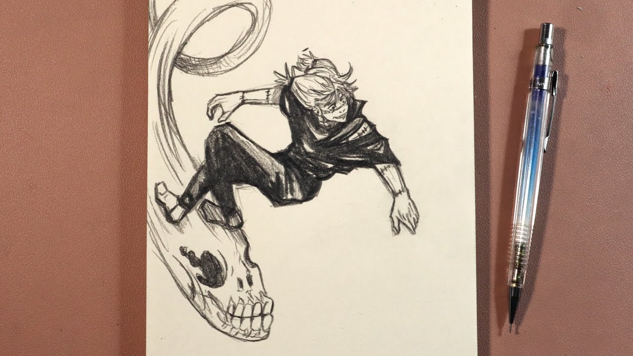 How to draw Mahito surfing in hot summer - YouTube