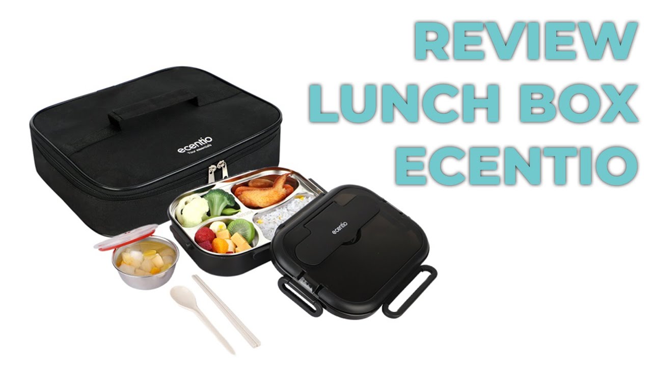 REVIEW LUNCH BOX ECENTIO: KOTAK MAKAN PRAKTIS YANG STYLISH - YouTube