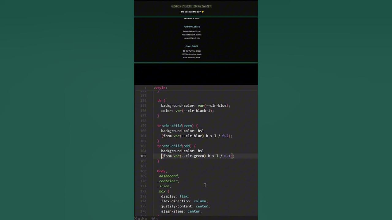 Get to ur routine | HTML CSS | Coding Shorts 🖇️ #coding #shorts #computerscienceconcepts #html # ...
