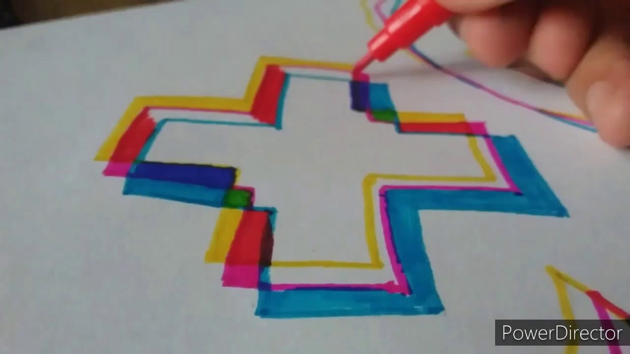 Drawing Glitch Effect // How to draw glitch effect // Tutorial video ...