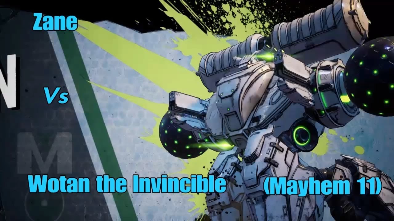 Borderlands 3 Raid Boss: Zane vs Mayhem 11 Wotan the Invincible - YouTube