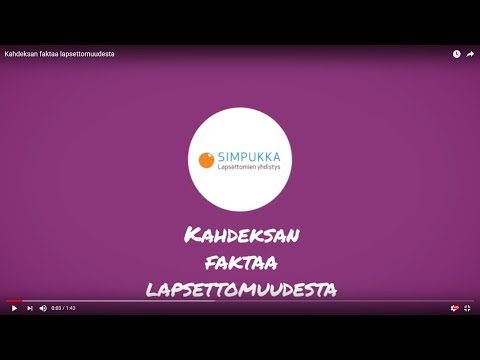 Kahdeksan faktaa lapsettomuudesta