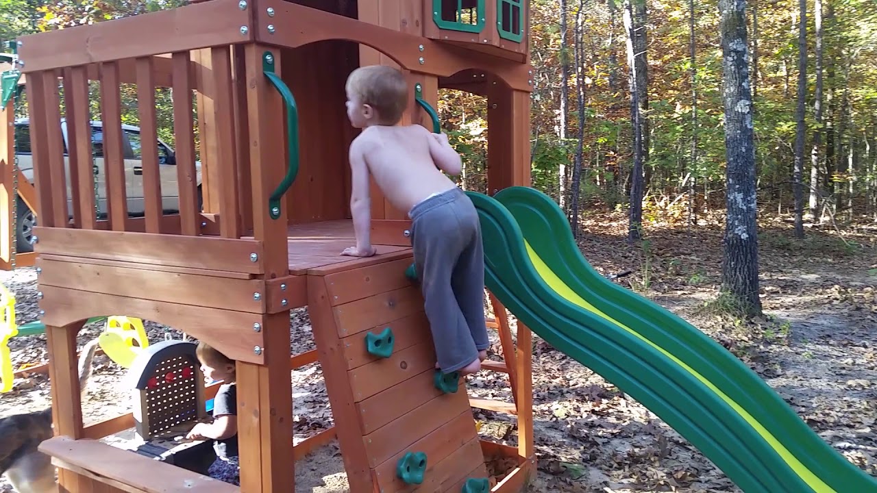 Zane gets crazy on the rock wall! - YouTube