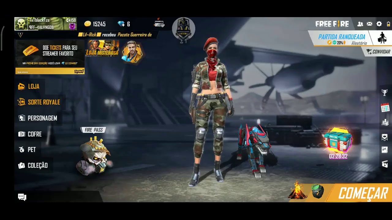 🔥 FREE FIRE 🔥 AO VIVO 🔥RUMO AO DIMA 2 - YouTube