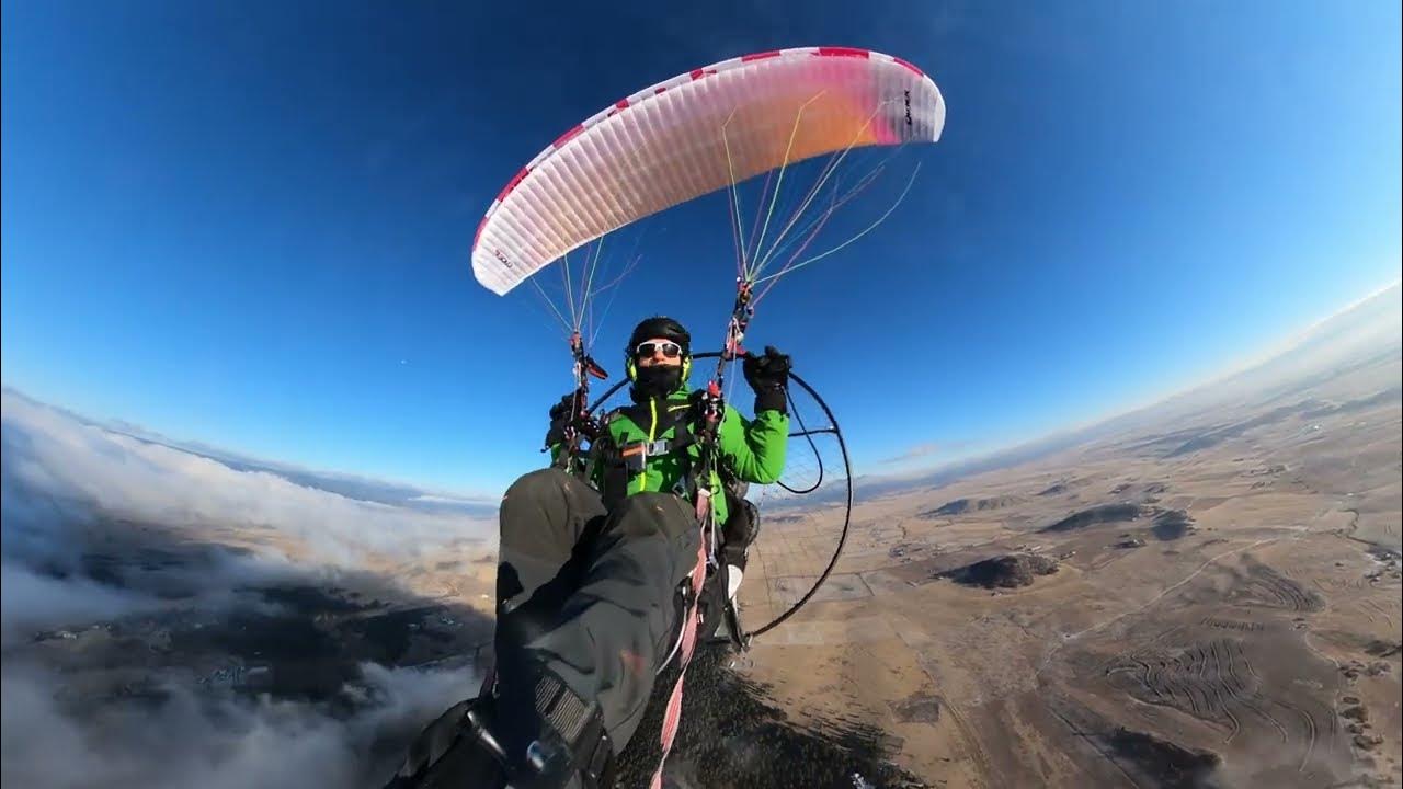 Paramotoring above the Clouds - YouTube