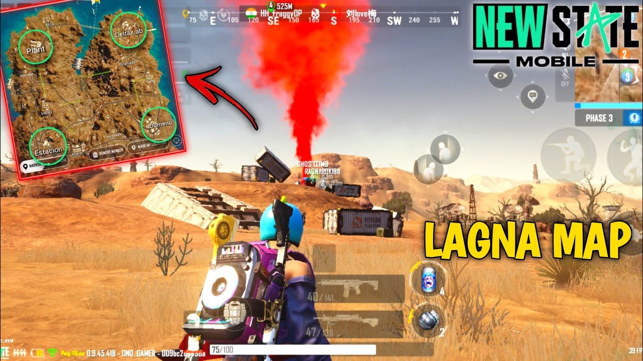 INSANE!!😱 Gameplay LAGNA MAP (My Device MAX Graphic) 🔥 || PUBG: NEW ...