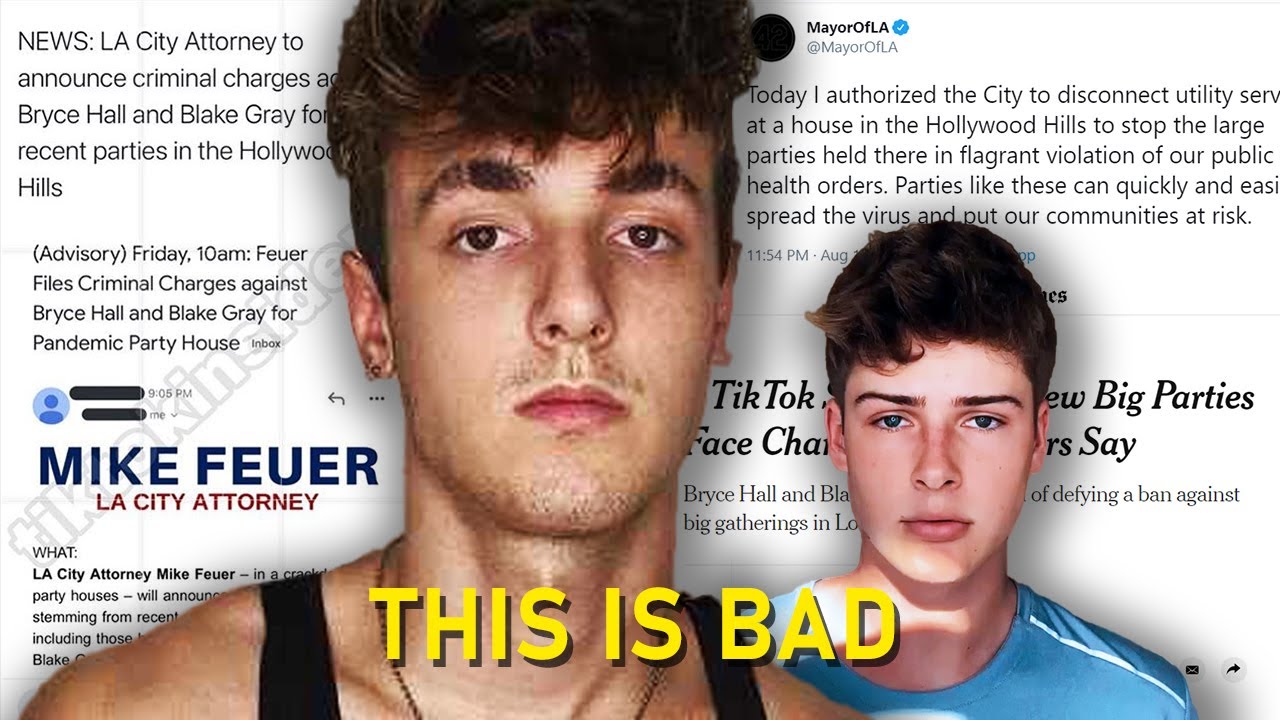 Bryce Hall and Blake Gray facing jail - YouTube