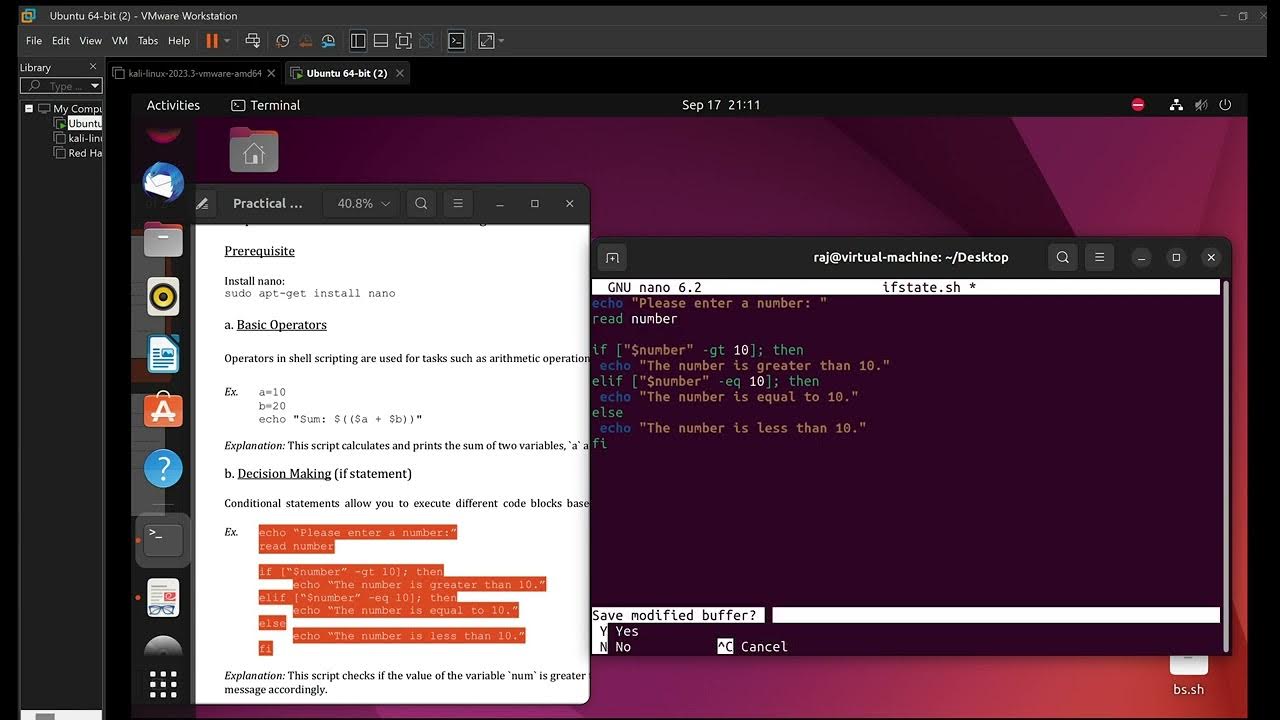 Practical 7 shell scripting - YouTube