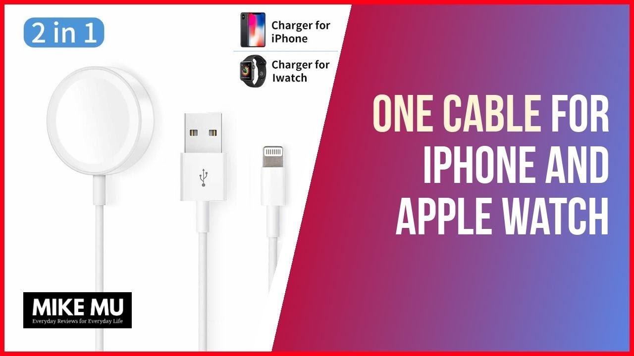 2-In-1 Cable Charging Cable for Apple iPhone and Apple Watch - YouTube
