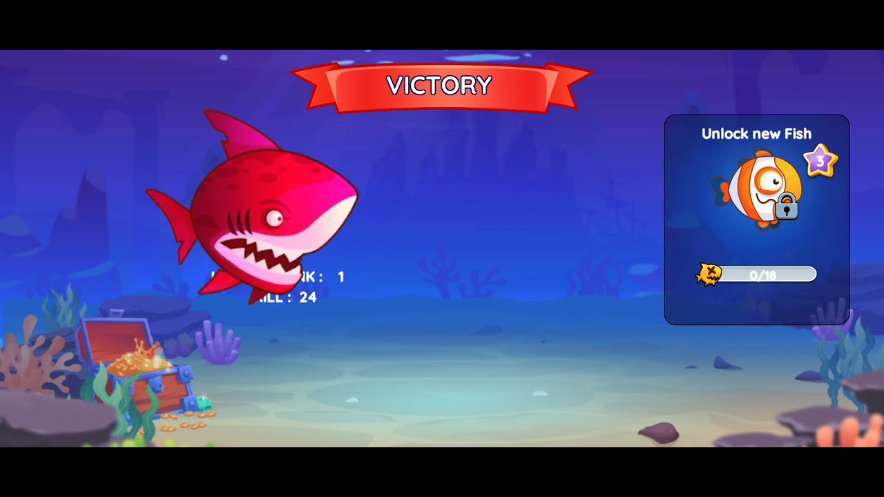 Crowd of Fish game Red Shark Eating fish to level up #games #gameplay # ...