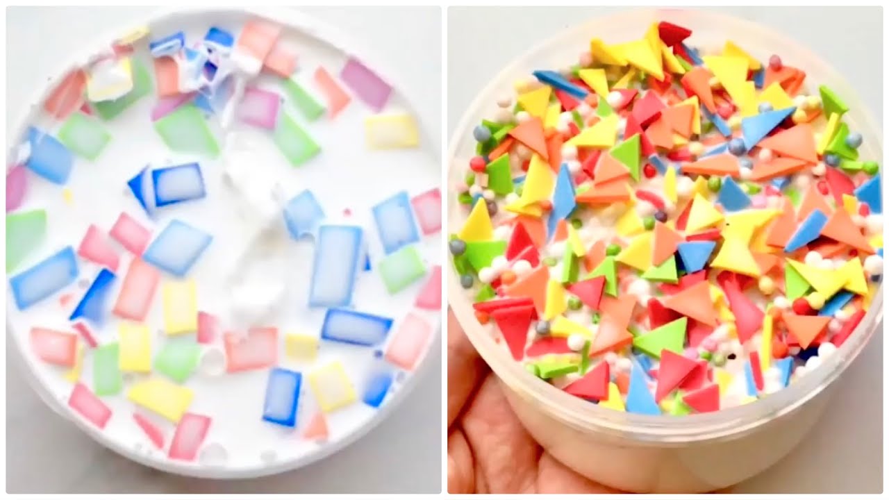 Satisfying Glossy Slime Compilation (with add-ins!) | スライム音フェチ|Slime ...