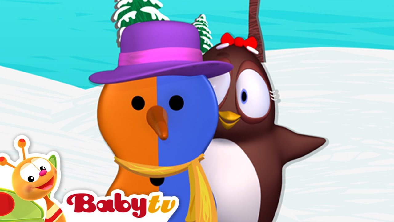 Pim & Pimba 🐧 🐧 Play Games in the Snow | Snowman ⛄ | Cartoons | @BabyTV ...