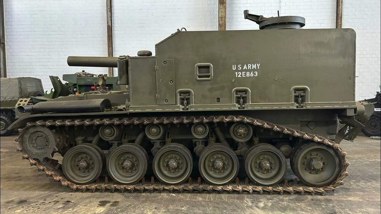M44 Self Propelled Howitzer 155mm - YouTube