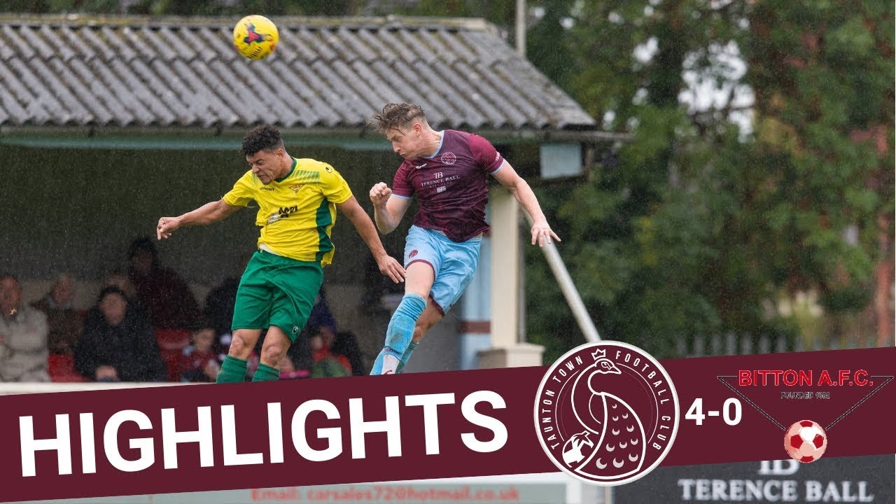 Extended Highlights: Taunton Town 4-0 Bitton AFC - YouTube