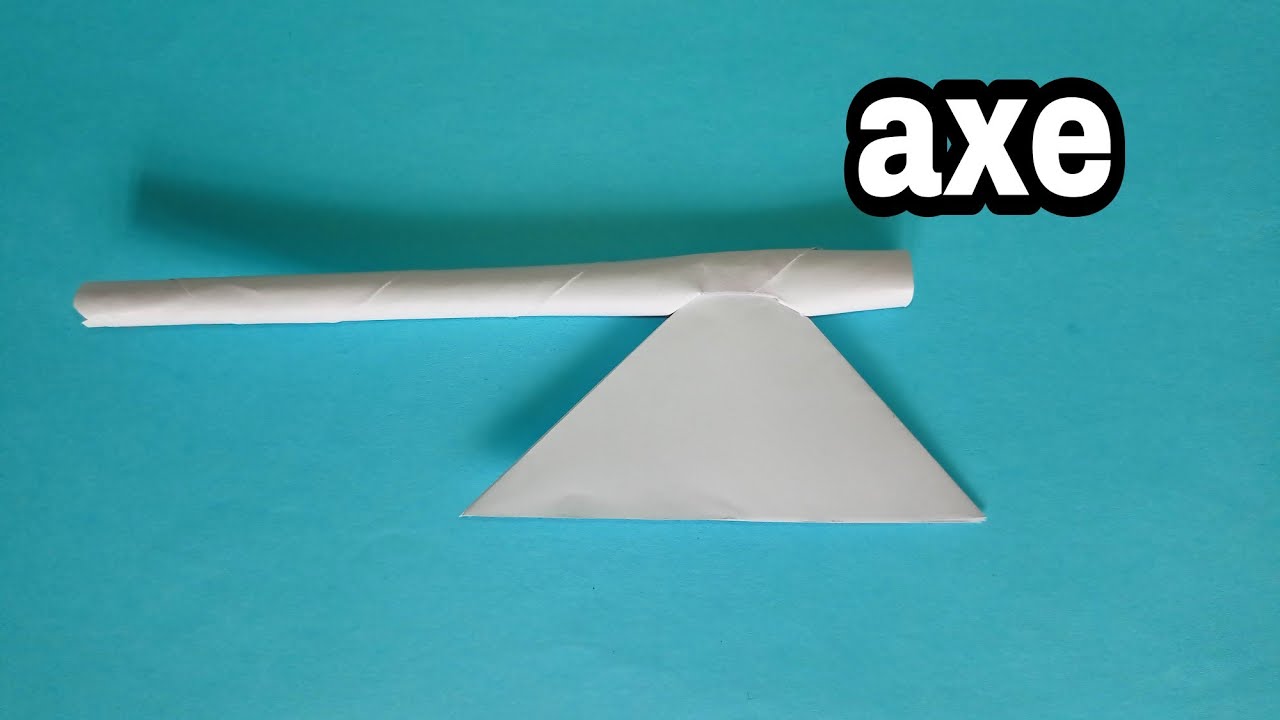 how to make paper axe|origami|best diy creative craft ideas|school kids ...