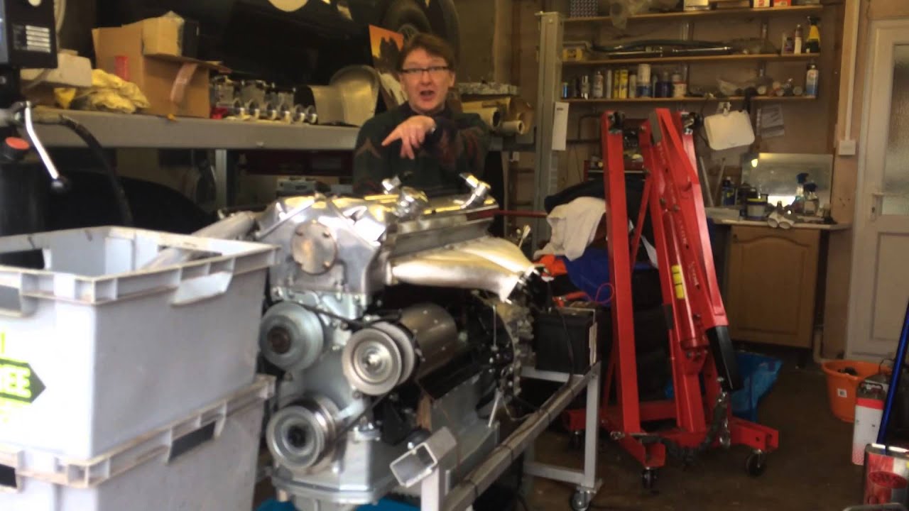 Jaguar C-Type Engine 1st run - YouTube