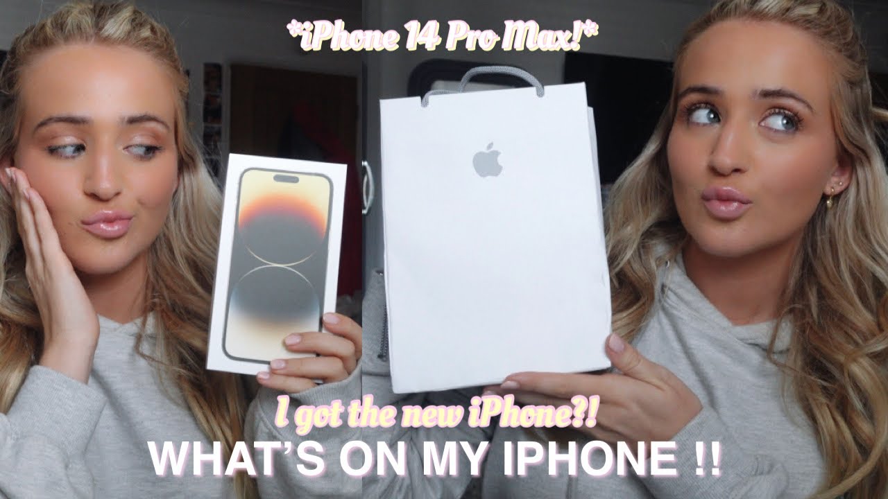 *NEW* IPHONE 14 PRO MAX UNBOXING + WHAT'S ON MY IPHONE? - YouTube