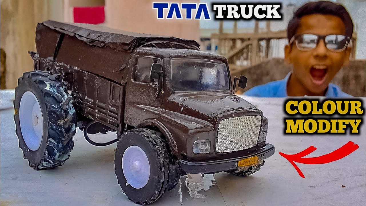 Colour Modified RC TATA 1613 Truck Scale Model INTO RC Truck - Toy ...