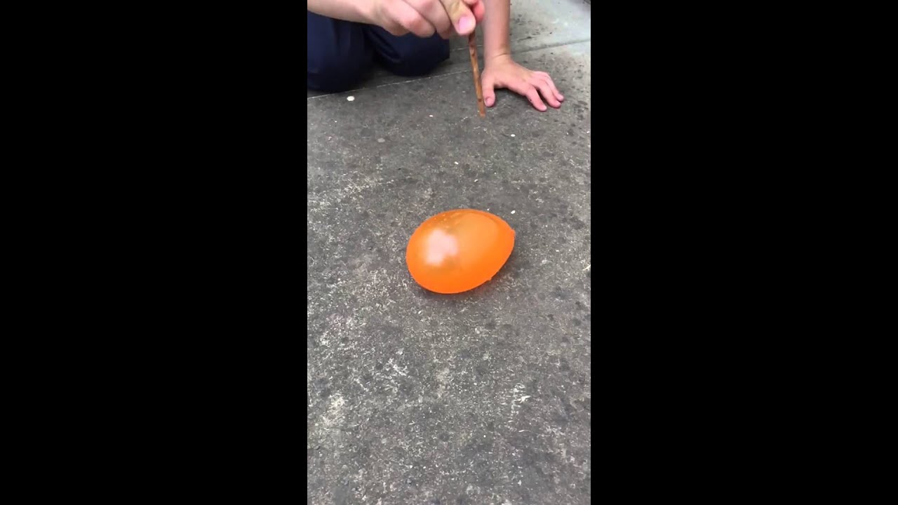 Slo-mo water balloon pop (Must see) - YouTube
