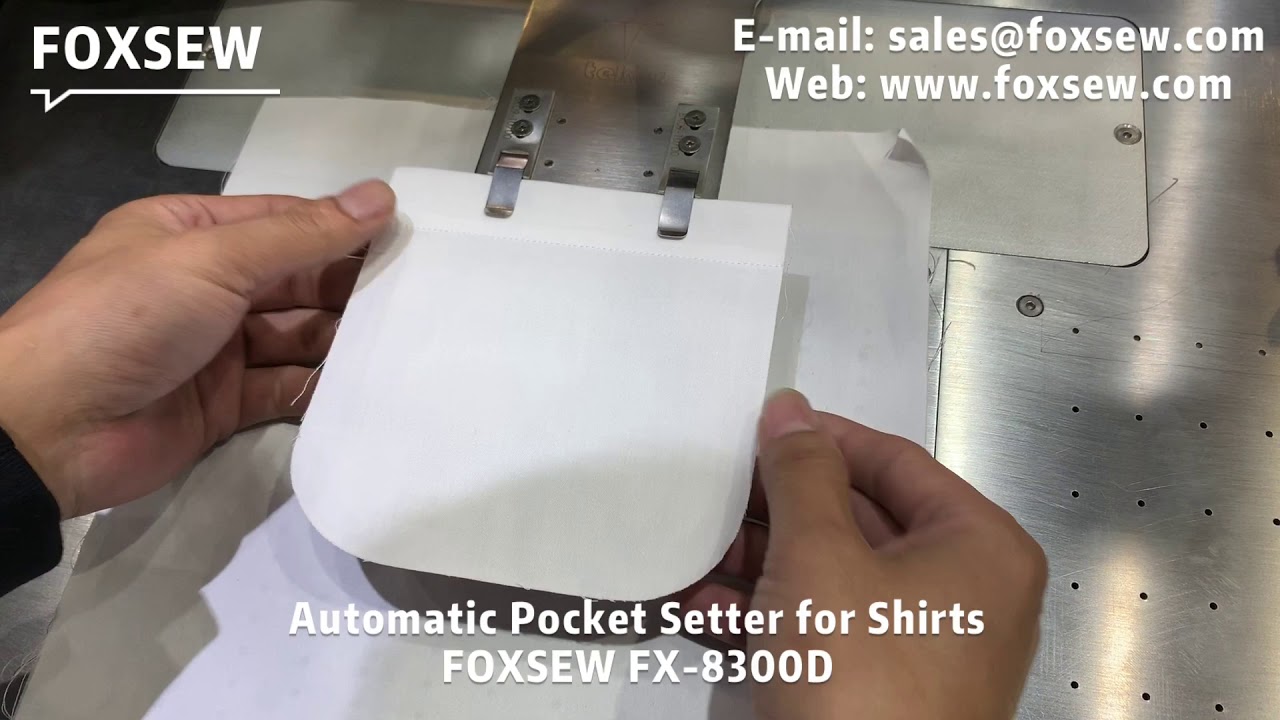 Automatic Pocket Setter for Shirts - YouTube